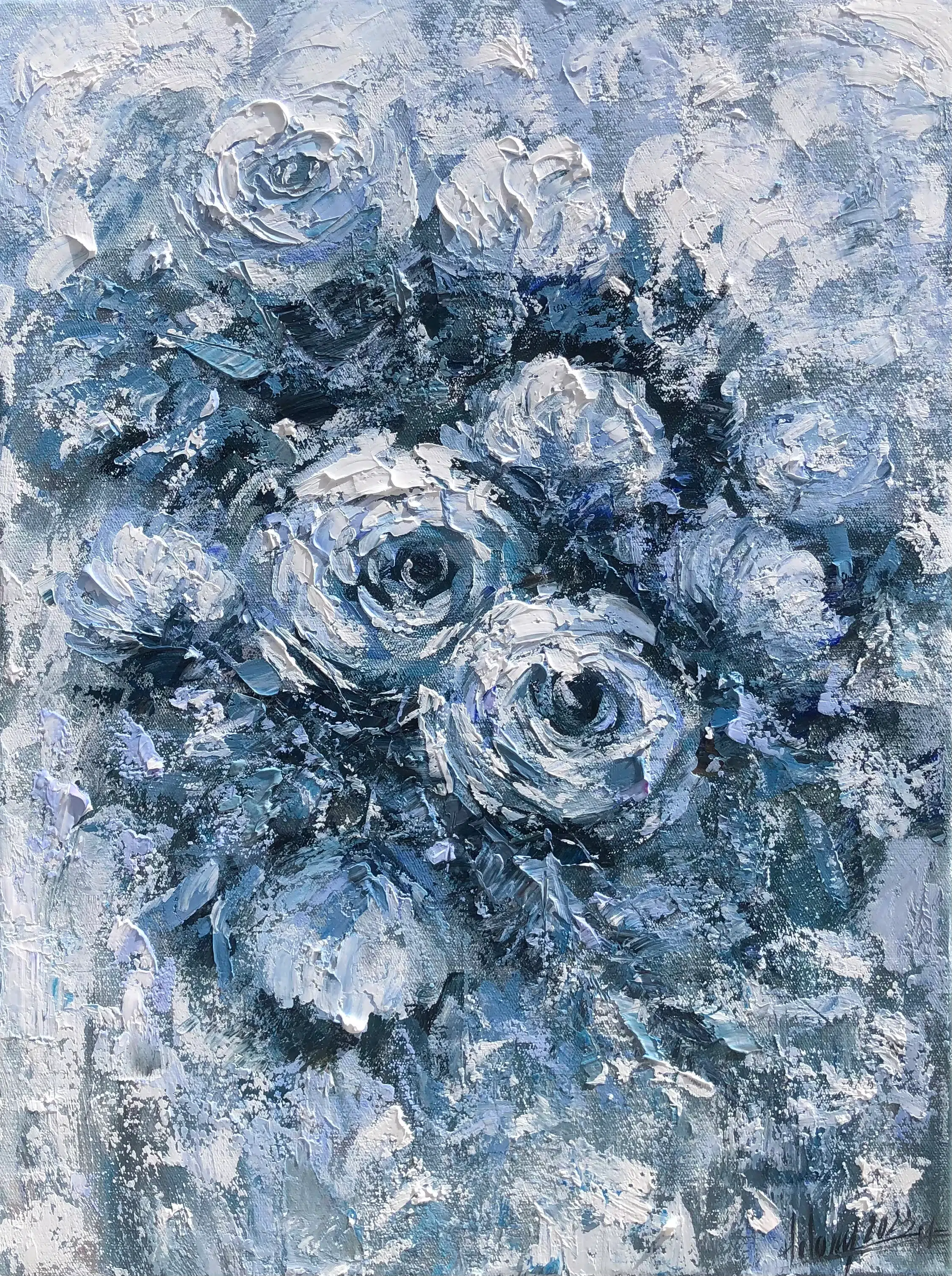 Gray Roses | Abstract