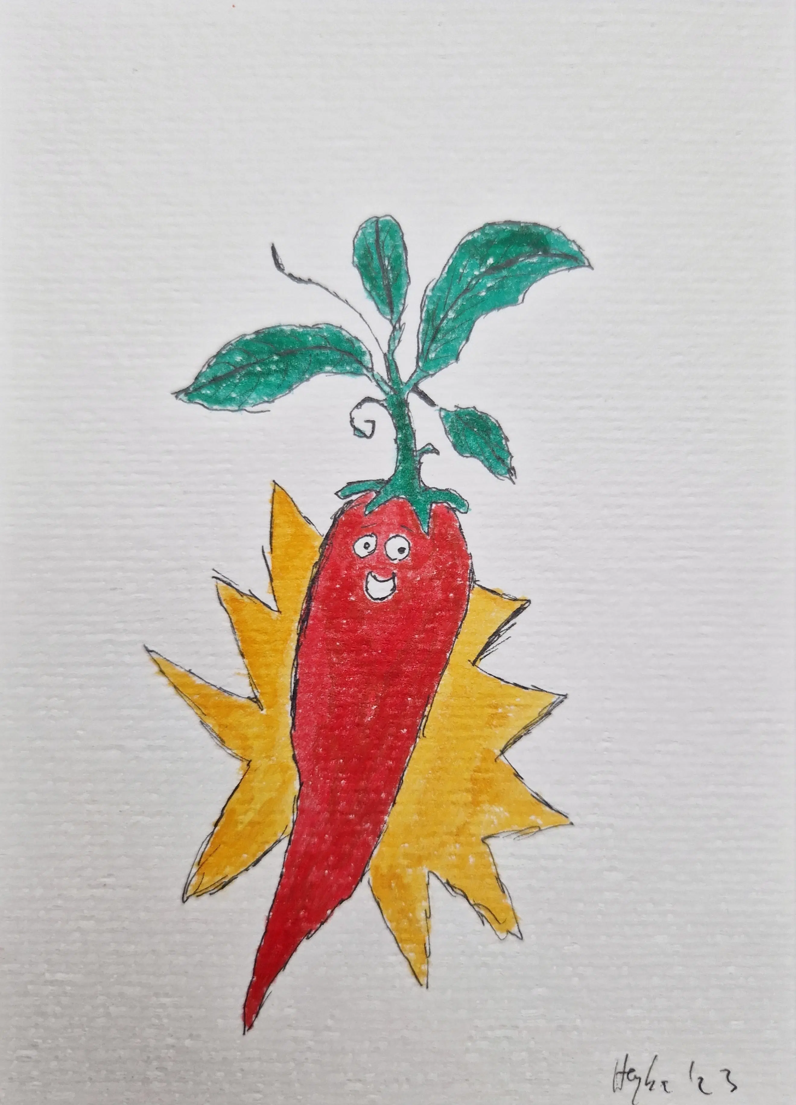 Spicy | Whimsical Wonders: Inktober 2023